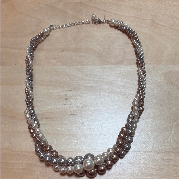 Rmn | Jewelry | Vintage Rmn Three Strand Pearl Necklace | Poshmark